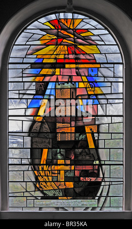 The Bragg Family Windows, Centre Light:- God the Father, (detail). Church of Saint Mary the ...