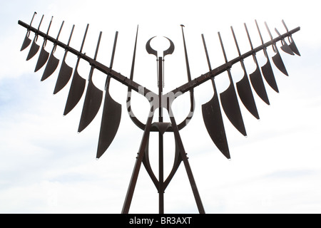 large outdoor sculpture spirit catcher Barrie Stock Photo - Alamy