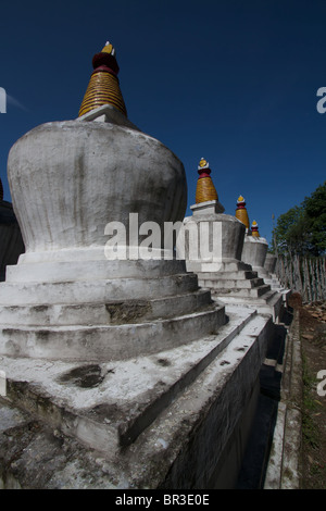 stupas at the tashiding gomba Stock Photo - Alamy