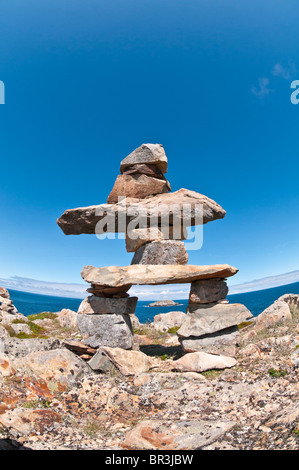 Inukshuk/Inunnguaq, Cape Bonavista, Bonavista Peninsula, Newfoundland ...