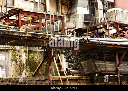 Old Industrial Factory Interior, Hong Kong Stock Photo - Alamy