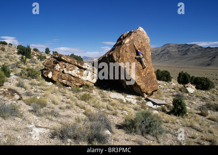 Rock climbing at Ibex, Utah, USA Stock Photo - Alamy