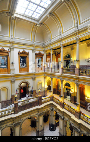 Interior of the Colorado State Capitol building, where free tours are ...