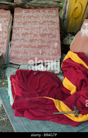 tibetan colorful marnyi stone Stock Photo - Alamy