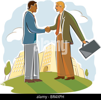 Commitment, hand, deal, business, partnership concept. Hand drawn hand ...