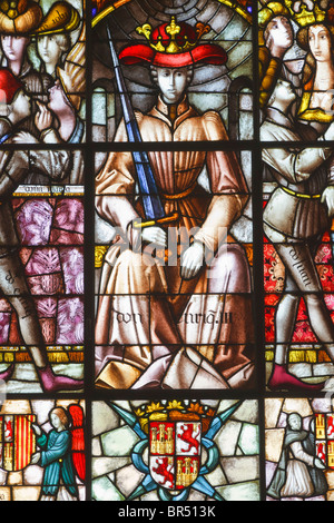 This portrait of Enrique II, King of Castile, captures his regal ...