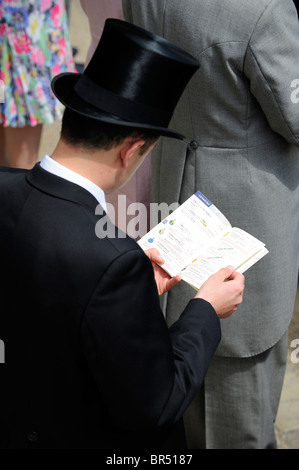 A racegoer during day one of Royal Ascot at Ascot Racecourse. Picture ...