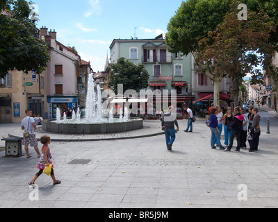 The city of Gap in the Hautes Alpes with surrounding mountains and ...