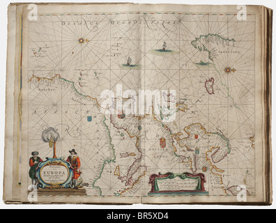Old World Map 1666 Stock Photo - Alamy