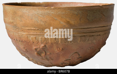 A Hellenistic, Megarian bowl, 2nd/1st century B.C. Red-brown pottery ...