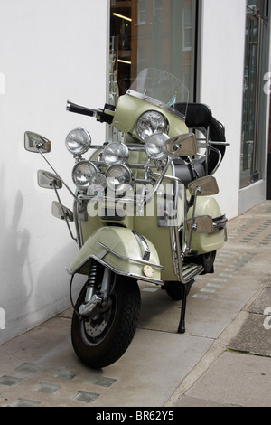 mod style headlights on moped scooter Stock Photo - Alamy