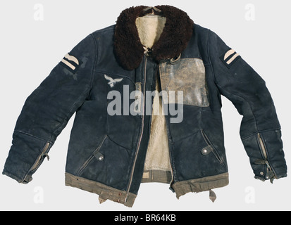 A Luftwaffe winter flying suit for flying personnel., An LKp W101 brown ...