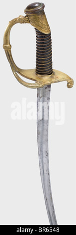 A model 1826 sabre for officers, of the infantry. Slightly curved blade ...
