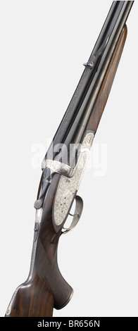 A double-barrelled rifle, make: "EGO", Eibar, cal..416. Rigby, no Stock ...