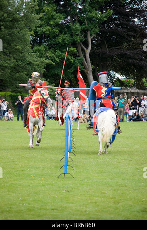 A "tilt" at a jousting display by the Knights of Royal England at ...