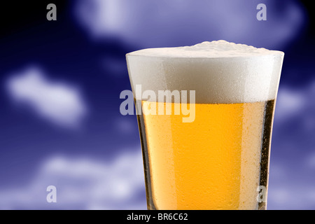 continental beer against a sky background Stock Photo - Alamy