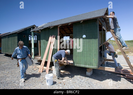 Earthquake shacks, 1906, San Francisco Stock Photo - Alamy