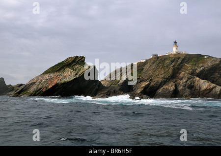 Muckle Flugga lighthouse Unst Shetland Scotland June 2014 Stock Photo ...