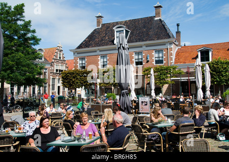 Workum Friesland Netherlands bar pub restaurant Pavement Stock Photo ...