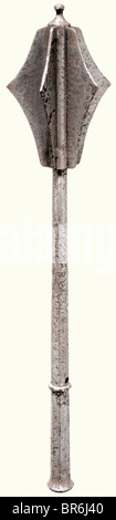 A German battle axe, circa 1500. Small, crescent shaped blade and ...