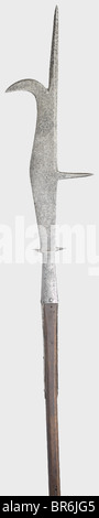 An Italian guisarme,middle of the 16th century. Slender blade with a ...