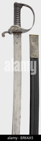 A model 1856 cutlass., Slightly curved single-edged blade with a double ...