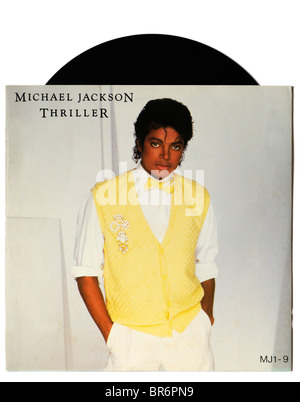 Michael Jackson Thriller vinyl record album LP cover isolated on white ...