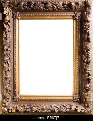 Antique art of wood decoration on a 15th century Italian furniture ...