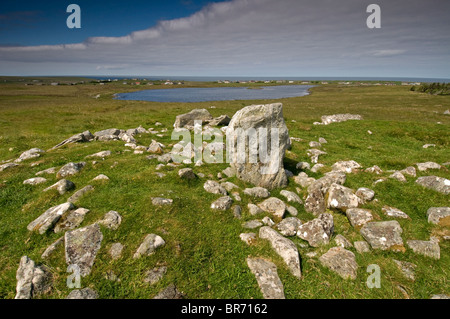Steinacleit standing Stones Shadar Barvas Isle of Lewis, Outer Hebrides ...