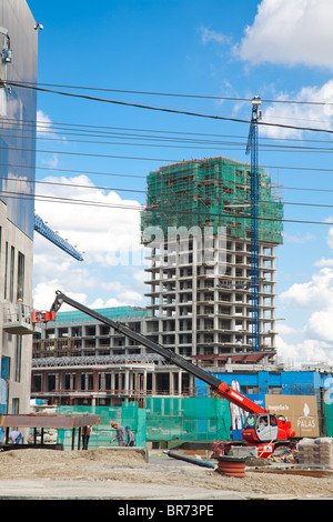 Construction works being done at the new Palas residential project in ...