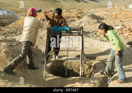 Artisan gold mining Mongolia Stock Photo - Alamy