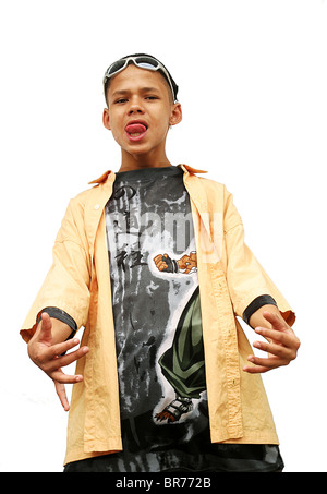 A young prostitute poses for a portrait series on the Colombian people ...