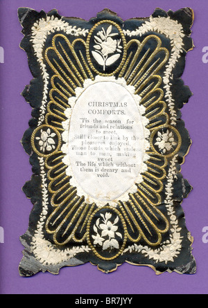 Victorian Mourning Card Stock Photo - Alamy