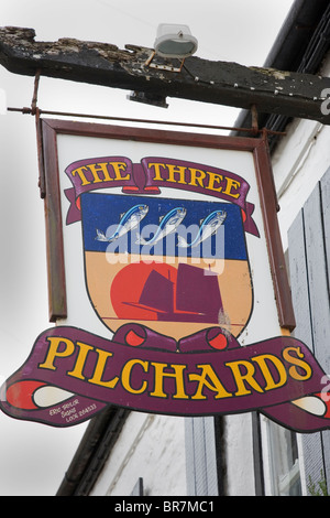 Pub - Three Pilchards - in Polperro, Cornwall, England UK Stock Photo ...