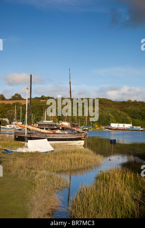 Gweek; river Helford at high tide; Cornwall Stock Photo - Alamy
