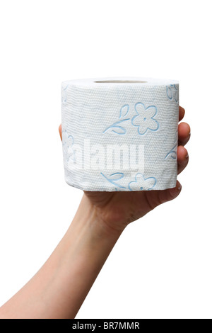 hand holding toilet paper Stock Photo - Alamy