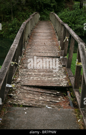 Old rural bridge in Bambito, Chiriqui, Republic of Panama Stock Photo ...