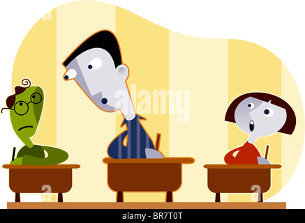Cartoon about cheating Stock Photo - Alamy
