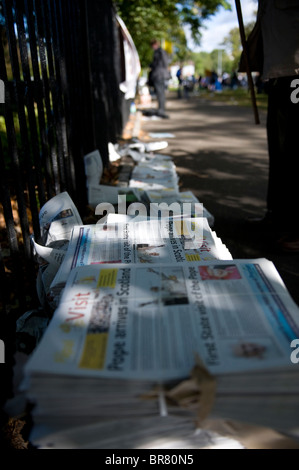 A pile of flyers Stock Photo - Alamy