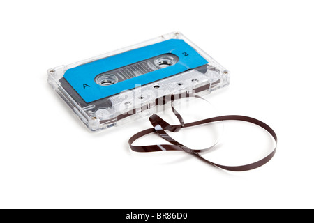 Blue Transparent Audio Cassette Tape Stock Photo - Alamy