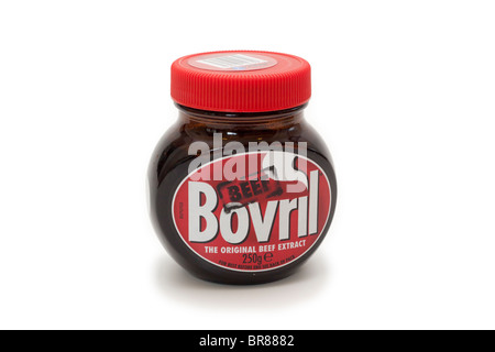 Bovril beef extract spread drink jar logo product cutout white Stock ...
