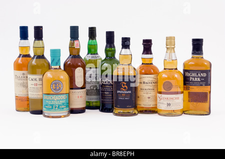 A variety of single malt Scotch whiskies from all major whiskey ...
