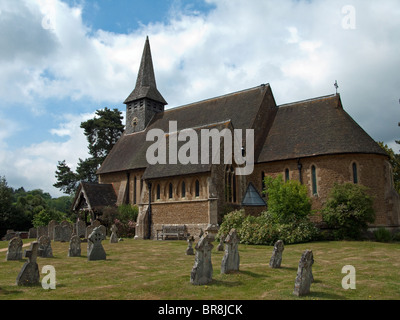 St Peter's Church in Hascombe in Surrey Stock Photo - Alamy