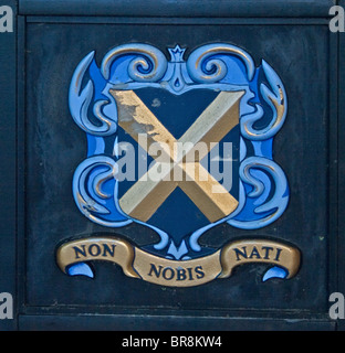 Gate to St Albans School, crest and motto ( Non Nobis Nati - Born not ...