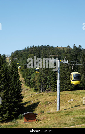Belchen overhead cable car, Black Forest, Baden-Wurttemberg, Germany ...