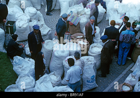 Bags of Silk Cocoons at the Silk Cocoon Market Held Annually in July ...