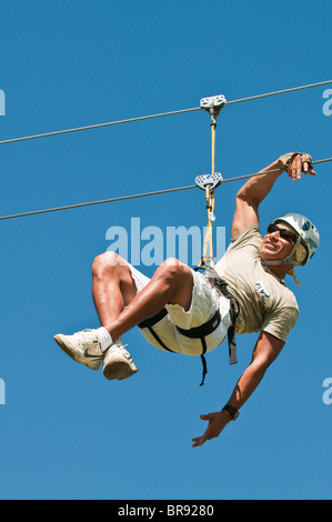 Mexico, Cozumel. Adventure Park zip lining, Isla de Cozumel (Cozumel ...