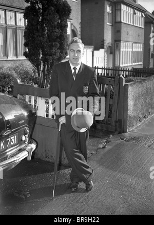 Wolves captain Billy Wright with bowler hat as he prepares for life ...