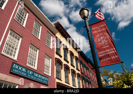 Main street architecture, Palmyra NY USA Stock Photo - Alamy