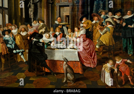 Dirck Hals and Dirck van Delen party in Interior 1628 Museum ...